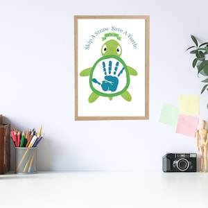 Earth Day Handprint Art, Handprint Earth Day Craft, Earth Day Keepsake ...