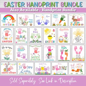 Easter Handprint Art Photo Craft, Editable Easter Craft, Preschool ...