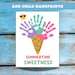 Summer Handprint Art, Preschool Handprint Craft Activity for Babies ...