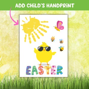 Easter Handprint Craft, Easter Handprint Art, Toddler Handprint ...