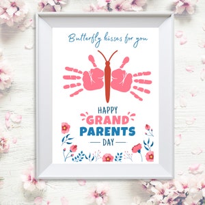 Grandparent Day Handprint Art Bundle, Handprint Craft. Preschool ...