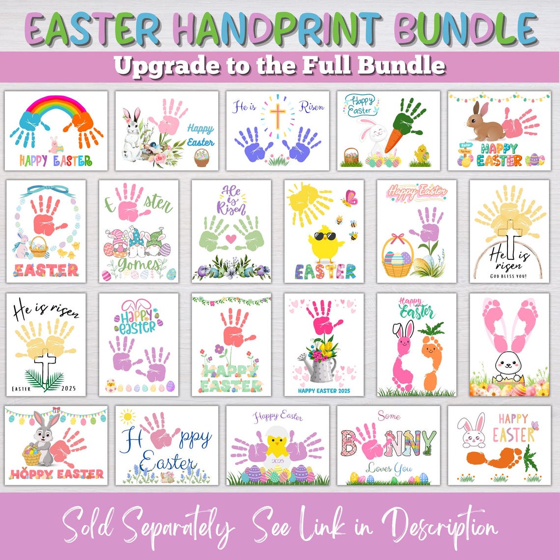 Easter Handprint Craft, Handprint Art, Easter Keepsake, Baby Handprint ...