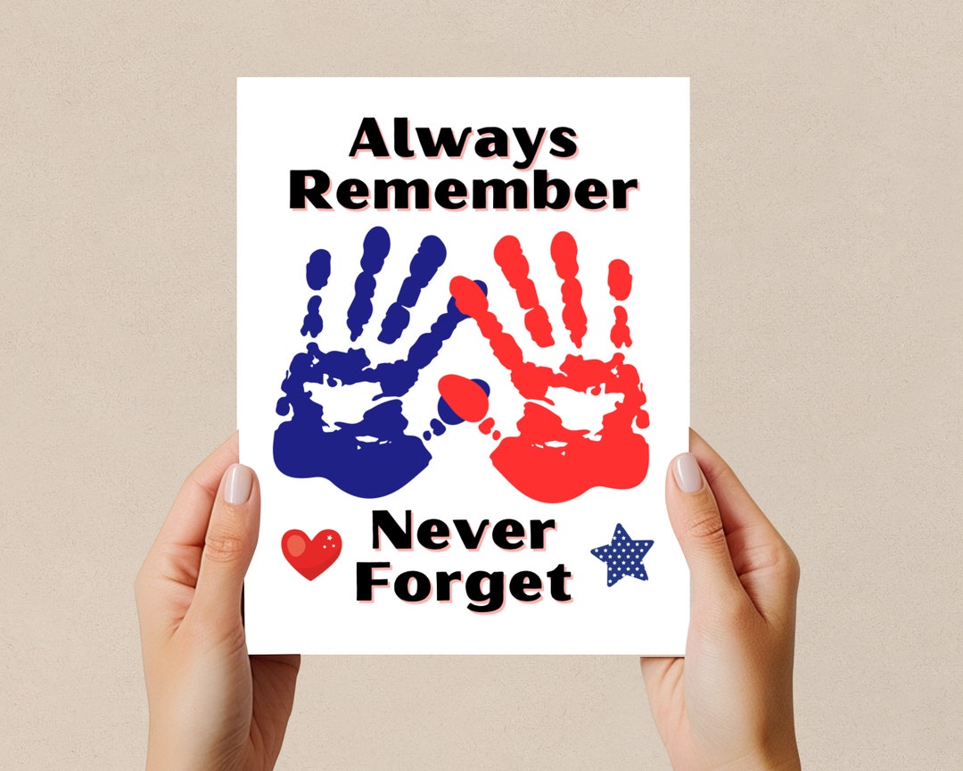 Veterans Day Handprint Art, Veterans Day Craft Activity Toddlers Baby ...