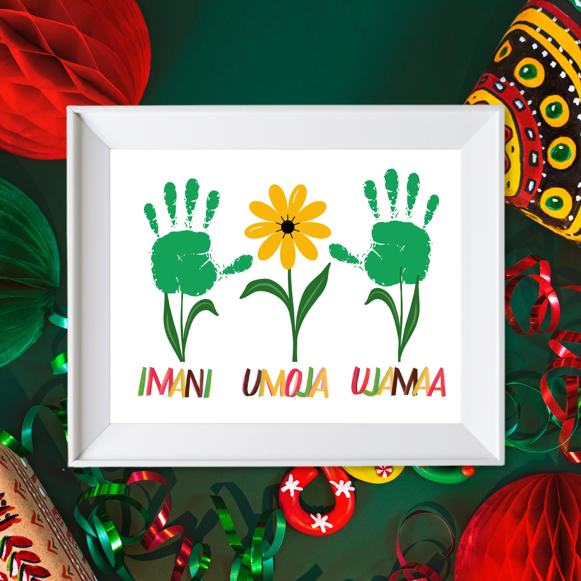 Kwanzaa Handprint Craft, Kwanzaa Handprint Art, Handprint Activity ...
