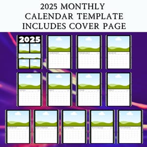 2025 Racing Calendar Photo Collage, Monthly Calendar Plus Cover Page ...