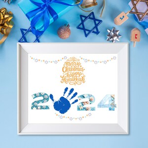 Hanukkah Handprint Craft, Handprint Art, 2024 Hanukkah, Preschool ...