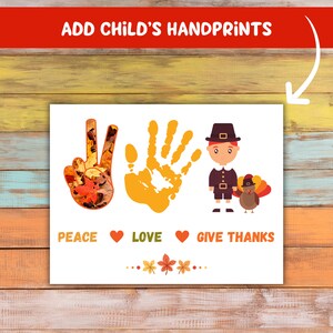 Thanksgiving Handprint Craft, Handprint Art, Preschool Activity for ...