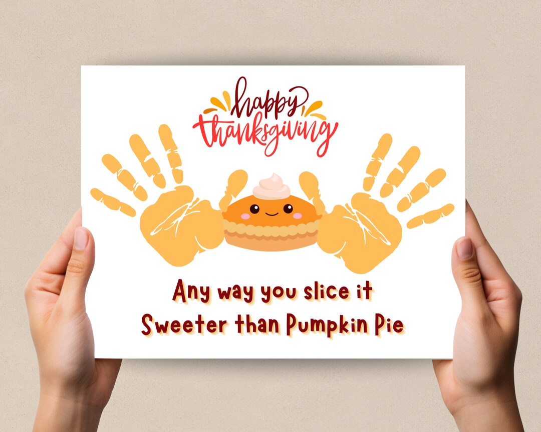 Thanksgiving Handprint Craft, Preschool Activity Baby Toddler ...