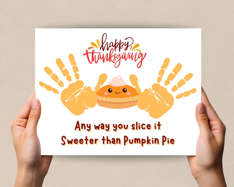 Thanksgiving Handprint Craft, Preschool Activity Baby Toddler ...
