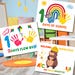 100 Day of School Handprint Art Bundle, Handprint Craft, Printable ...