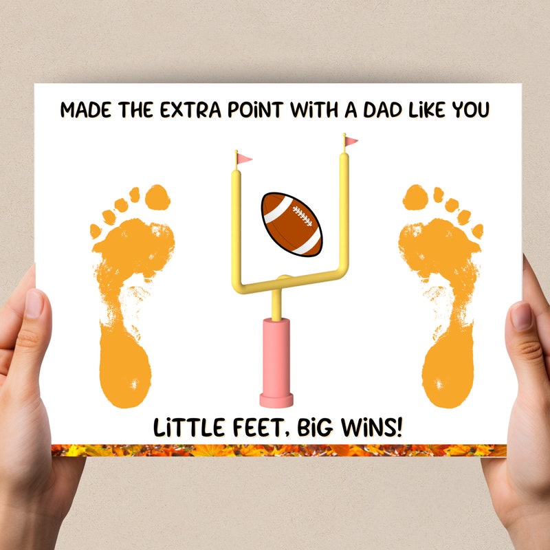 Football Footprint Craft - Etsy