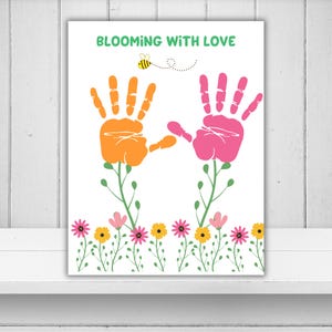 Spring Handprint Craft, Spring Handprint Activity for Preschoolers, DIY ...