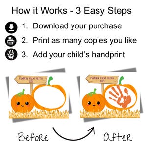 Halloween Handprint Art, Handprint Craft, Pumpkin Patch Preschool ...