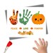 Fall Handprint Art, Pumpkin Handprint Craft, Preschool Activity for ...