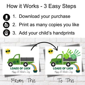 St Patrick's Day Handprint Craft, St Patrick's Day Handprint Art ...