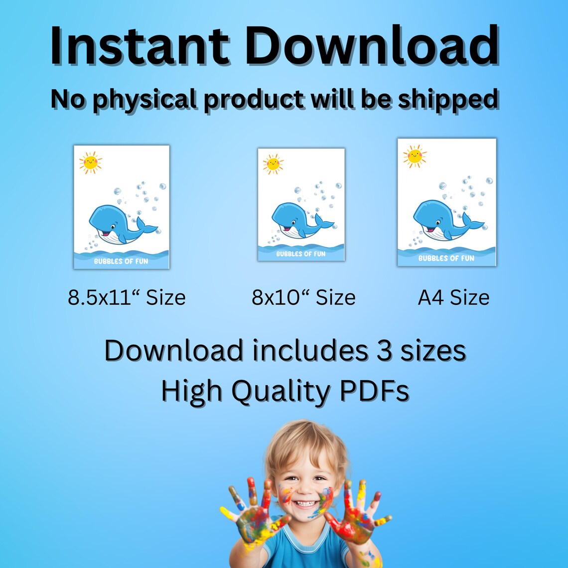 Summertime Handprint Art, Ocean Handprint Craft, Preschool Activity for ...