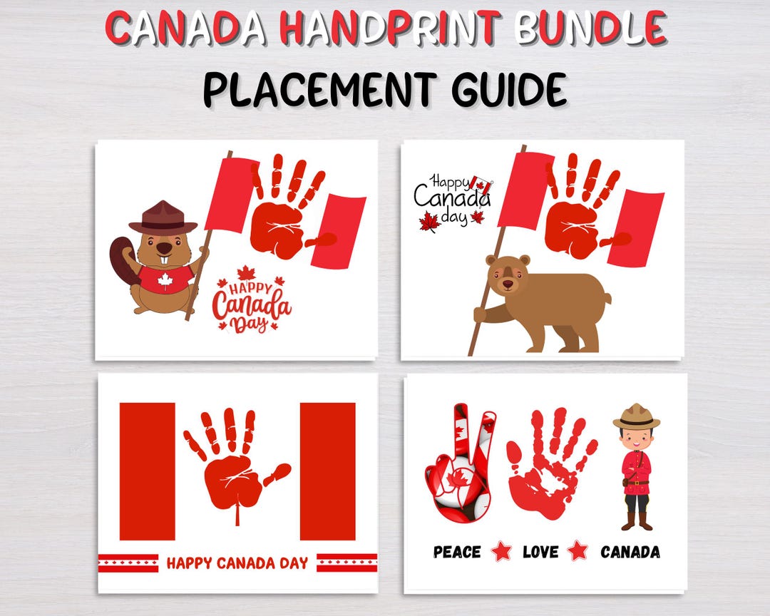 Canada Day Handprint Bundle, Handprint Craft, Preschool Handprint ...