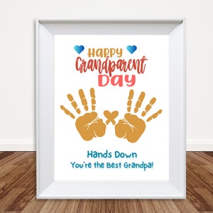 Grandparent Handprint Art, Handprint Craft for Babies, Toddlers ...