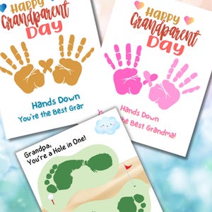 Grandparent Day Handprint Art Bundle, Handprint Craft, Preschool ...
