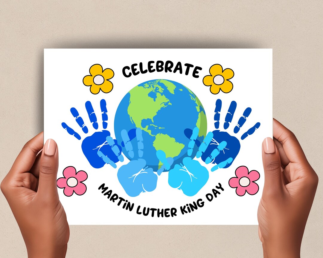Martin Luther King Handprint Craft, Handprint Art, Printable Activity ...