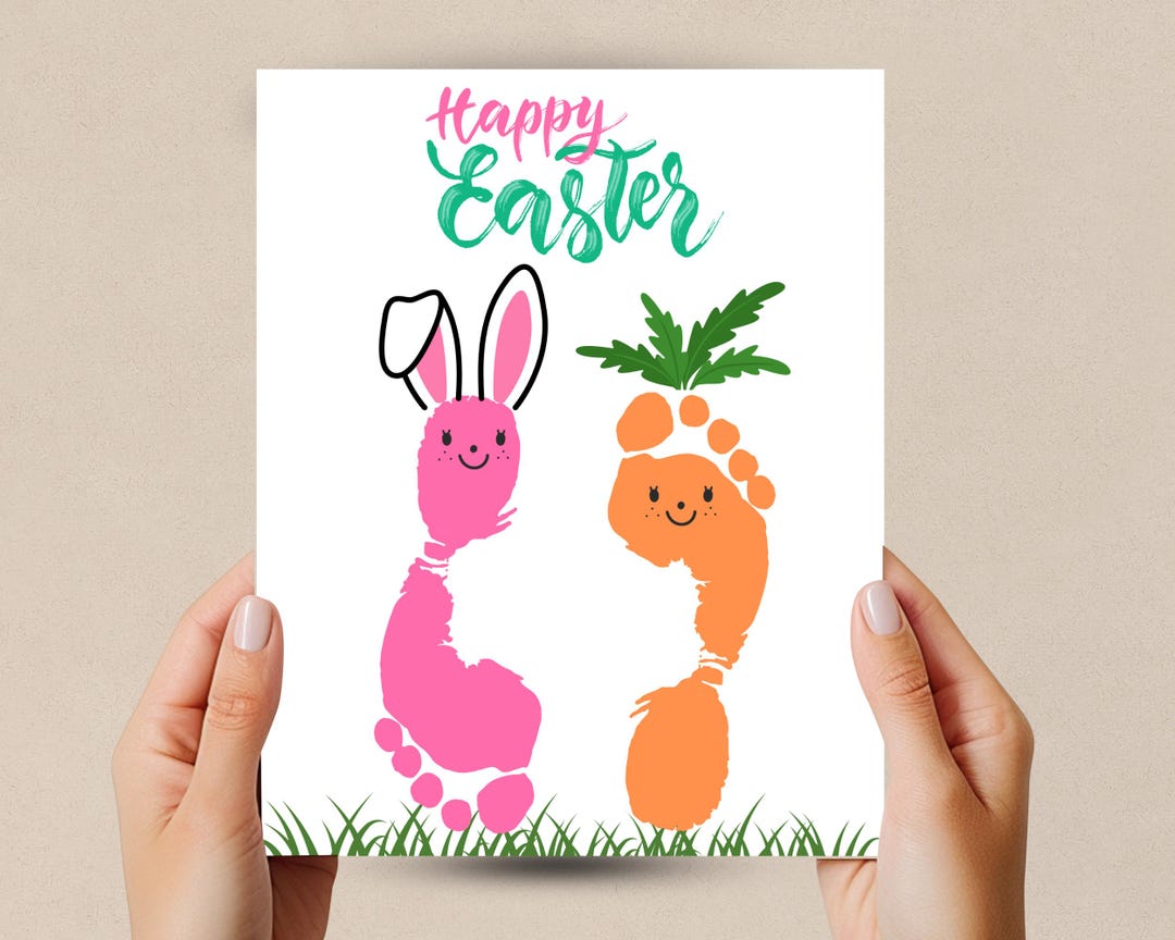Easter Handprint Craft, Footprint Art, Toddler Footprint, Preschoolers ...