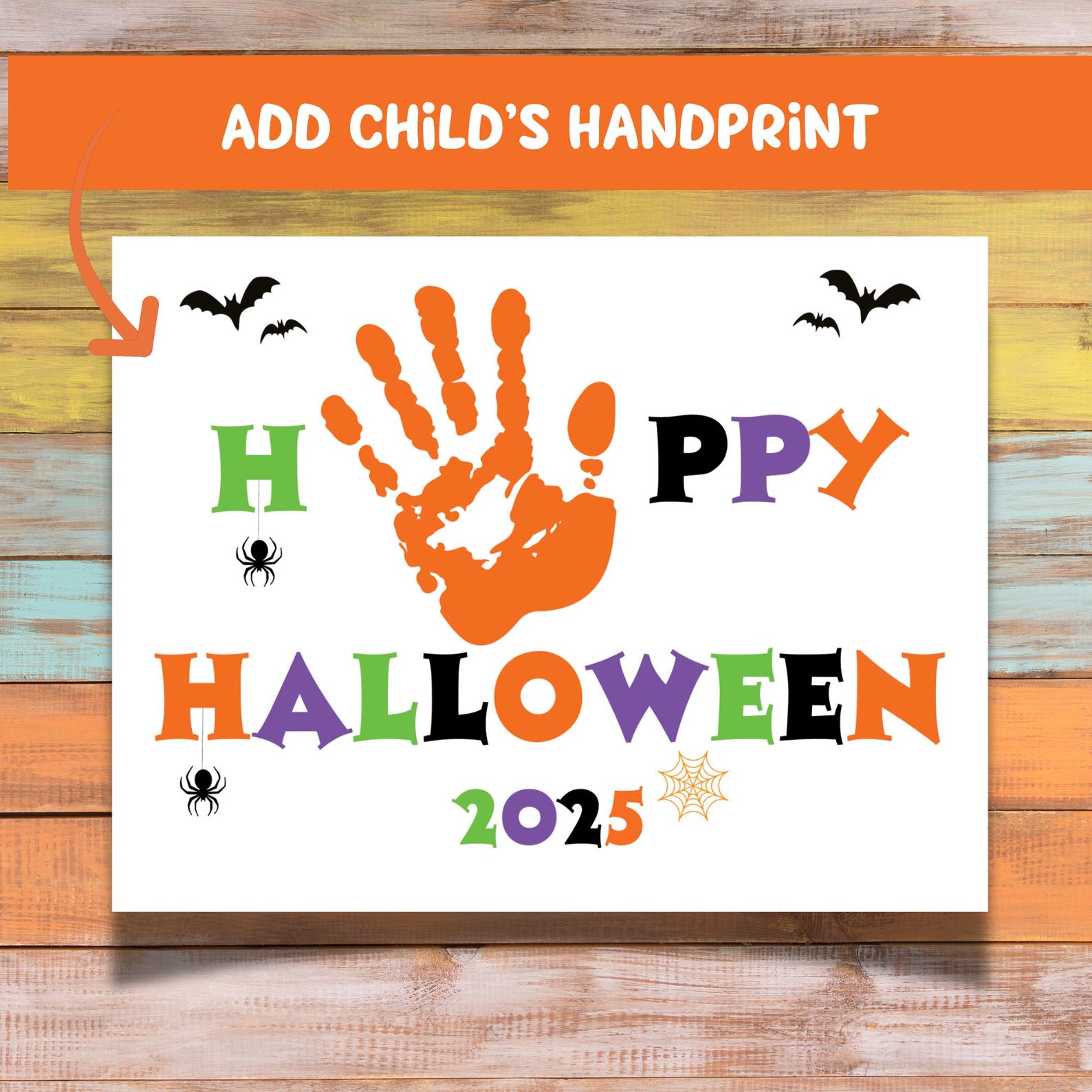 Halloween Handprint Art, Handprint Craft, Happy Halloween Preschool ...