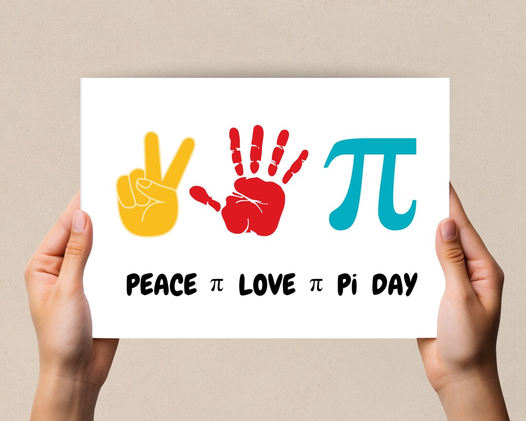 Pi Day Handprint Art, Handprint Craft, Activity for Kids, Toddlers in ...