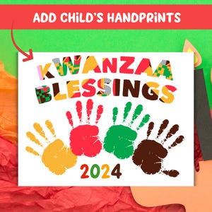 Kwanzaa Handprint Craft, Kwanzaa Handprint Art, Handprint Activity ...