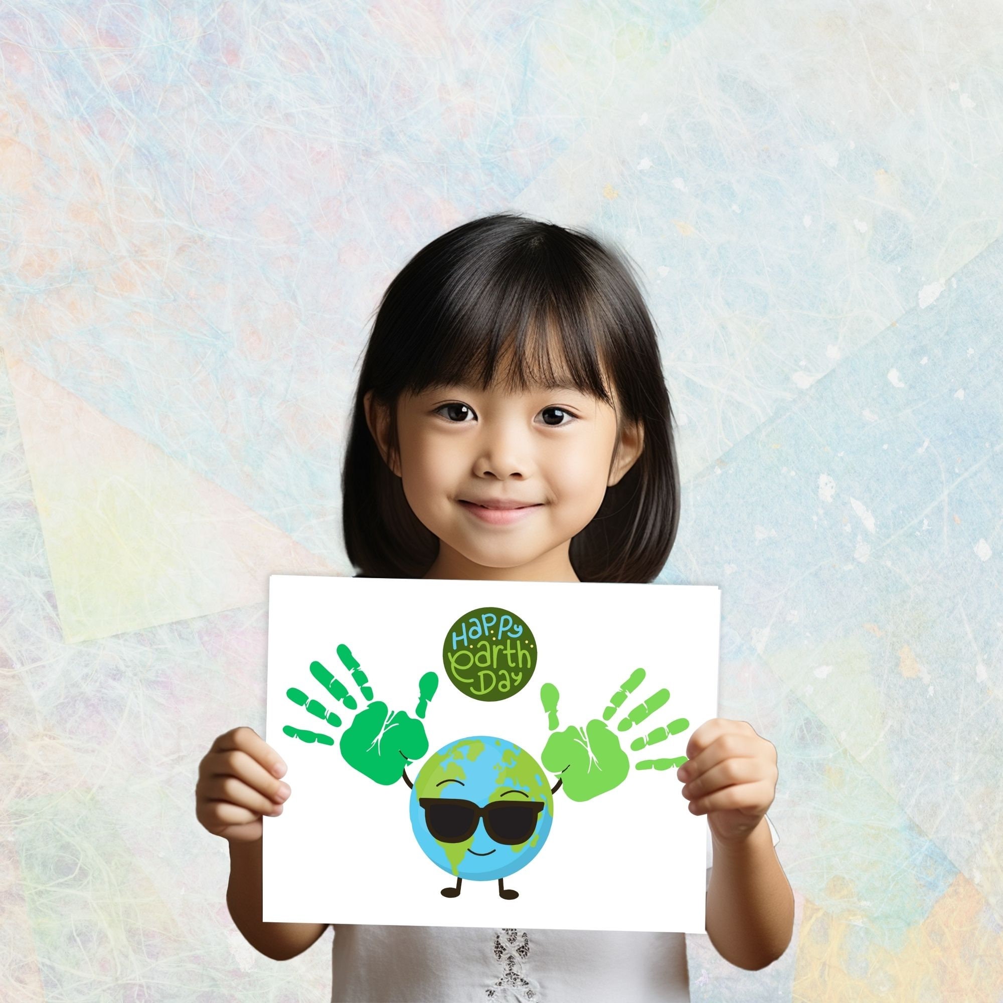Earth Day Handprint Art, Handprint Earth Day Craft, Earth Day Keepsake ...