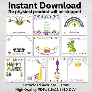 Mardi Gras Handprint Craft, Mardi Gras Handprint Art, Printable ...