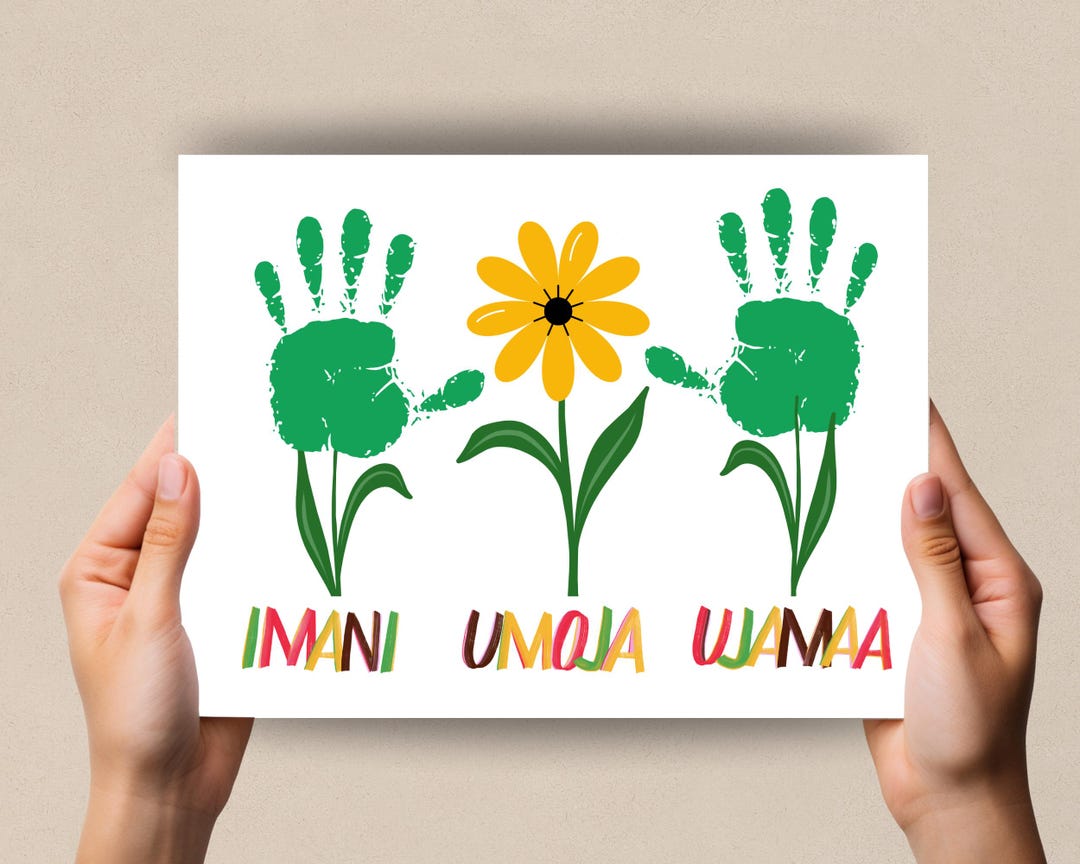Kwanzaa Handprint Craft, Kwanzaa Handprint Art, Handprint Activity ...