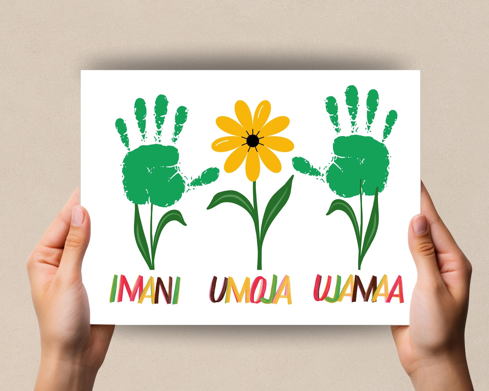 Kwanzaa Handprint Craft, Kwanzaa Handprint Art, Handprint Activity ...