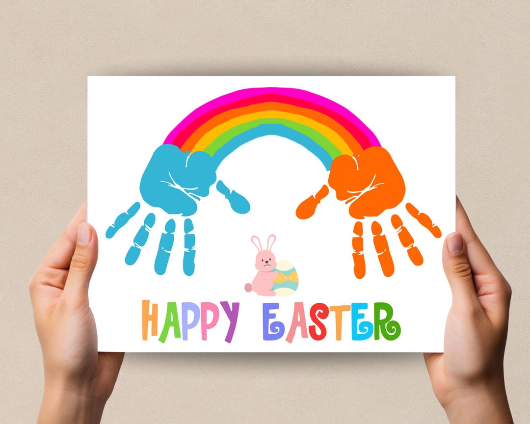 Easter Handprint Craft, Handprint Art, Easter Easy Handprint Gift ...