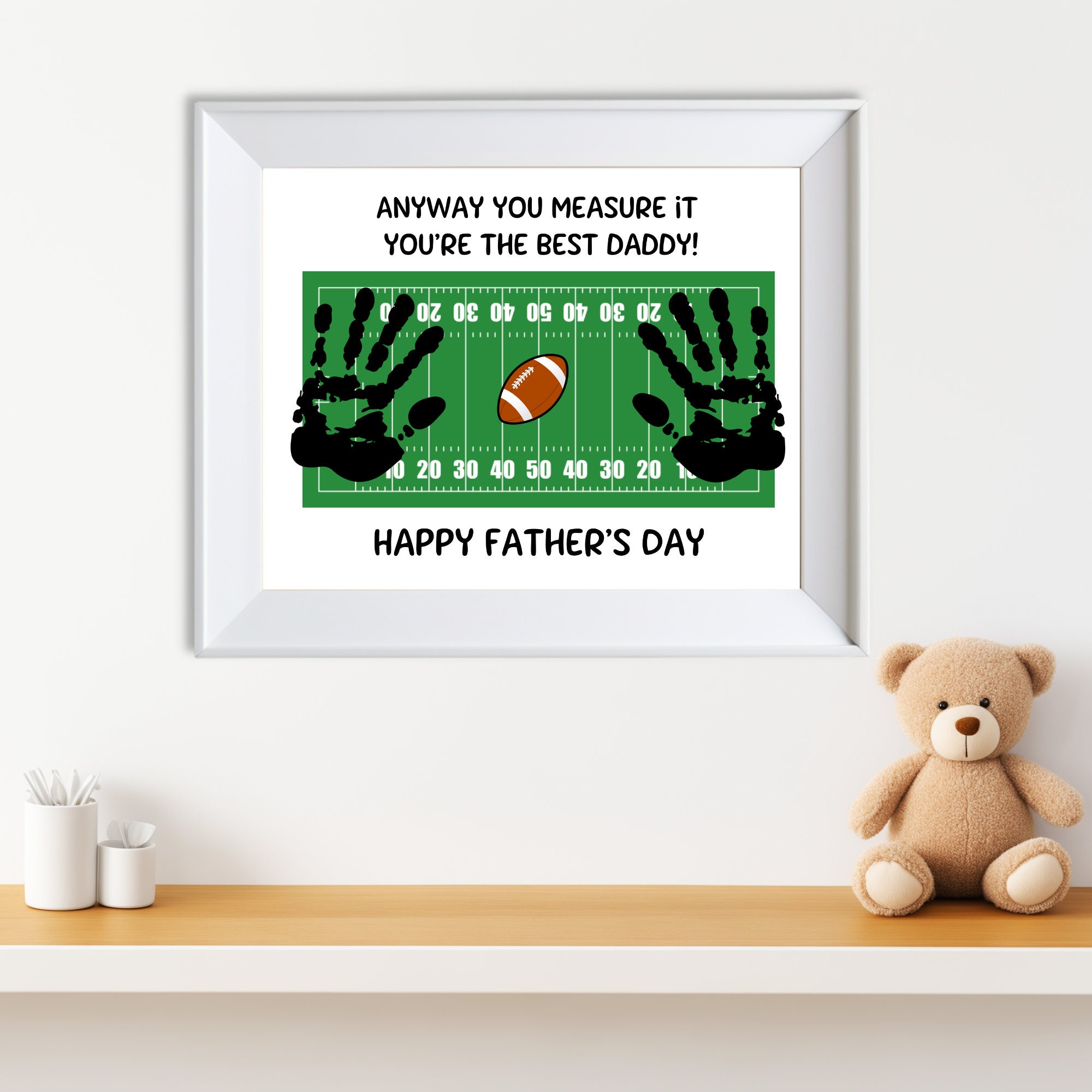 Father's Day Handprint Craft, Preschool Kids Baby Toddler Activity ...