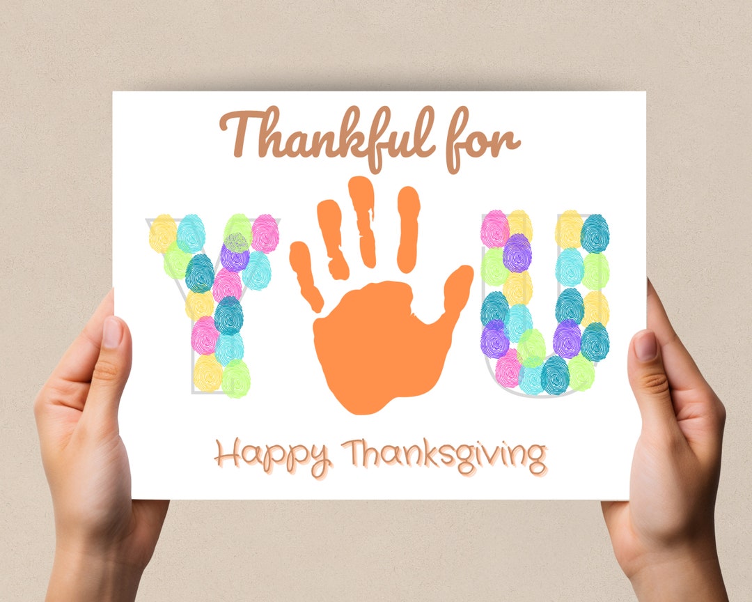 Thanksgiving Handprint and Fingerprint Art, Thanksgiving Craft ...