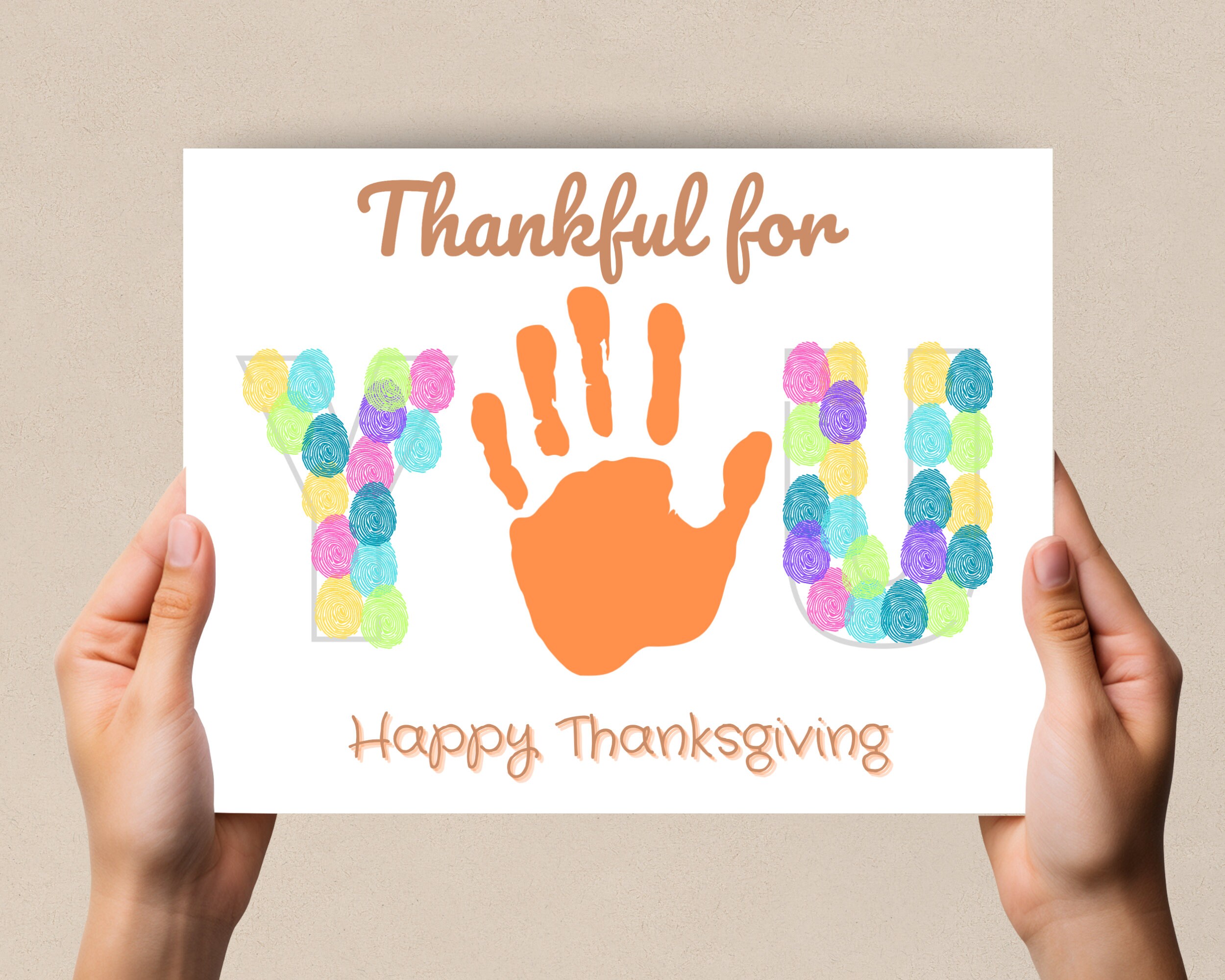 Thanksgiving Handprint and Fingerprint Art, Thanksgiving Craft ...