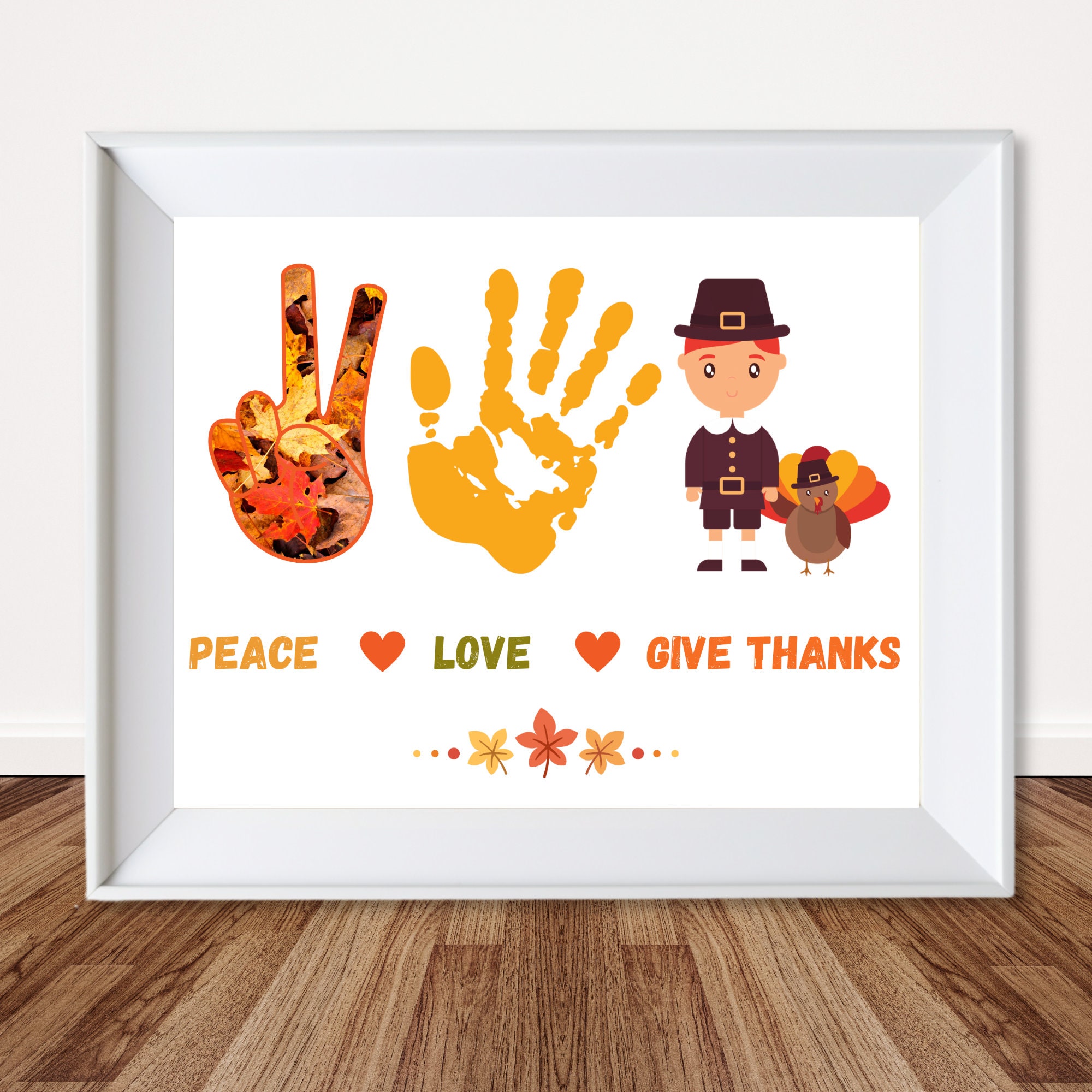 Thanksgiving Handprint Craft, Handprint Art, Preschool Activity for ...