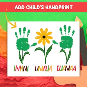 Kwanzaa Handprint Craft, Kwanzaa Handprint Art, Handprint Activity ...