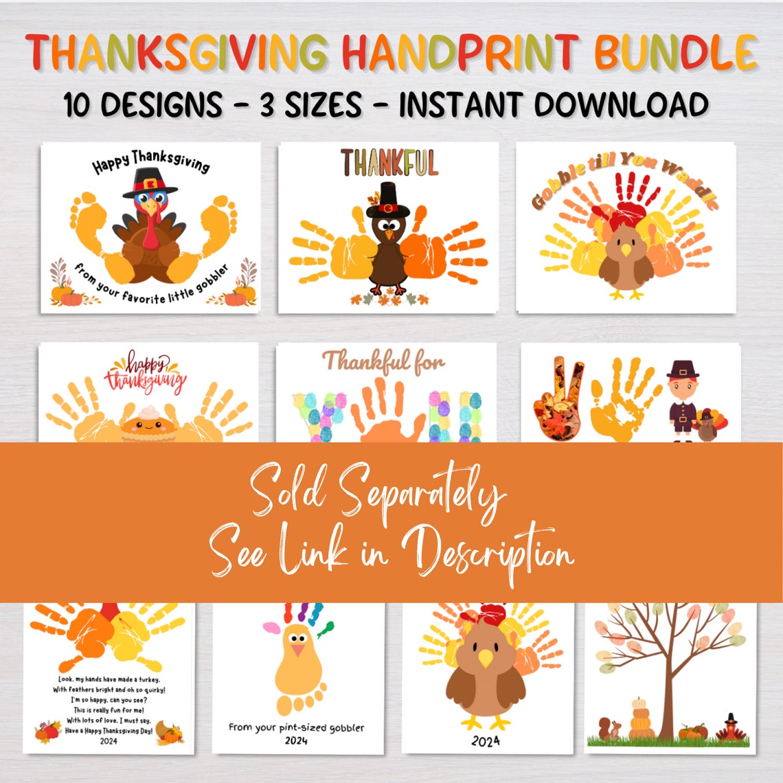Thanksgiving Handprint Craft, Handprint Art, Preschool Activity for ...