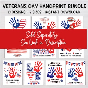 Veterans Day Handprint Art, Veterans Day Craft, Baby Toddler Craft ...