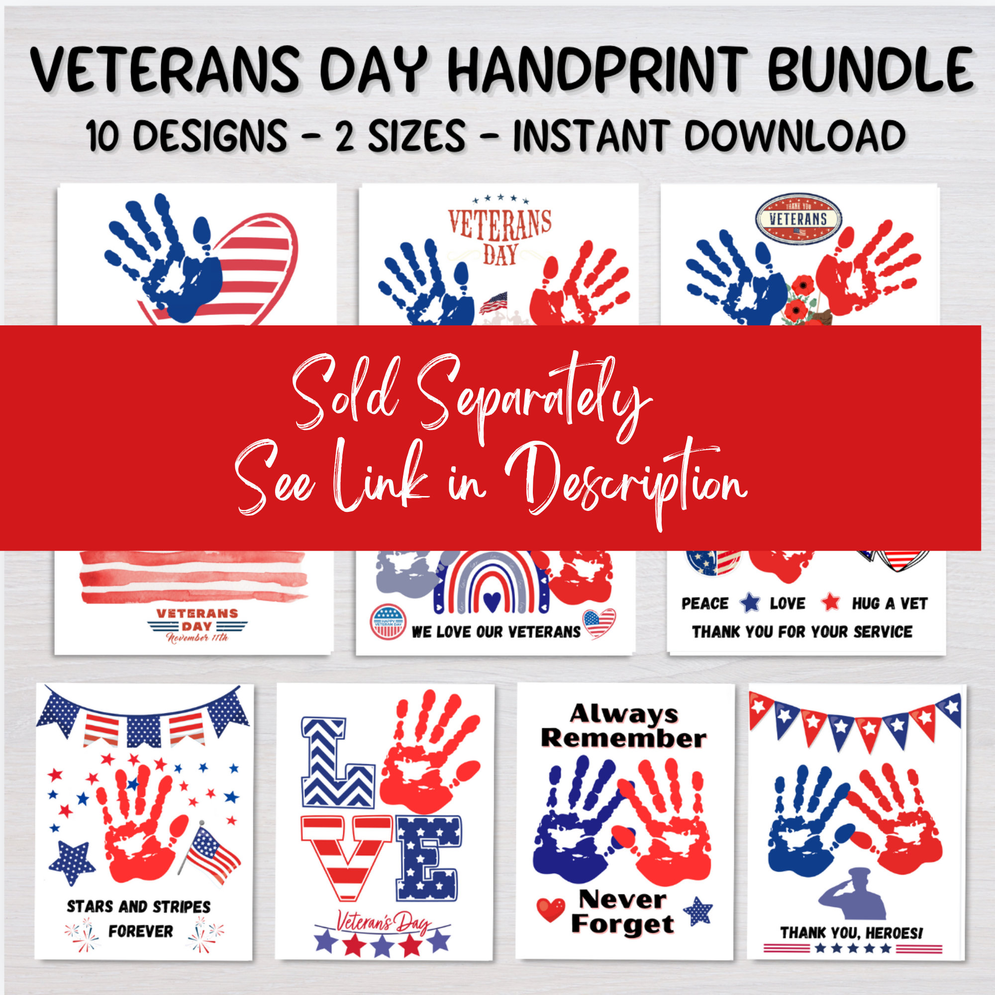 Veterans Day Handprint Art, Veterans Day Craft, Baby Toddler Craft ...