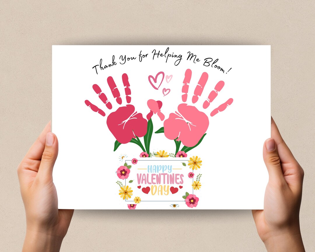 Valentines Day Handprint Art , Valentines Day Handprint Craft ...