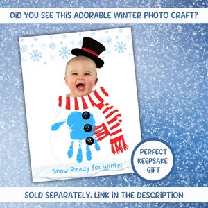 Snowman Handprint Craft, Winter Handprint Art, Winter Handprint ...