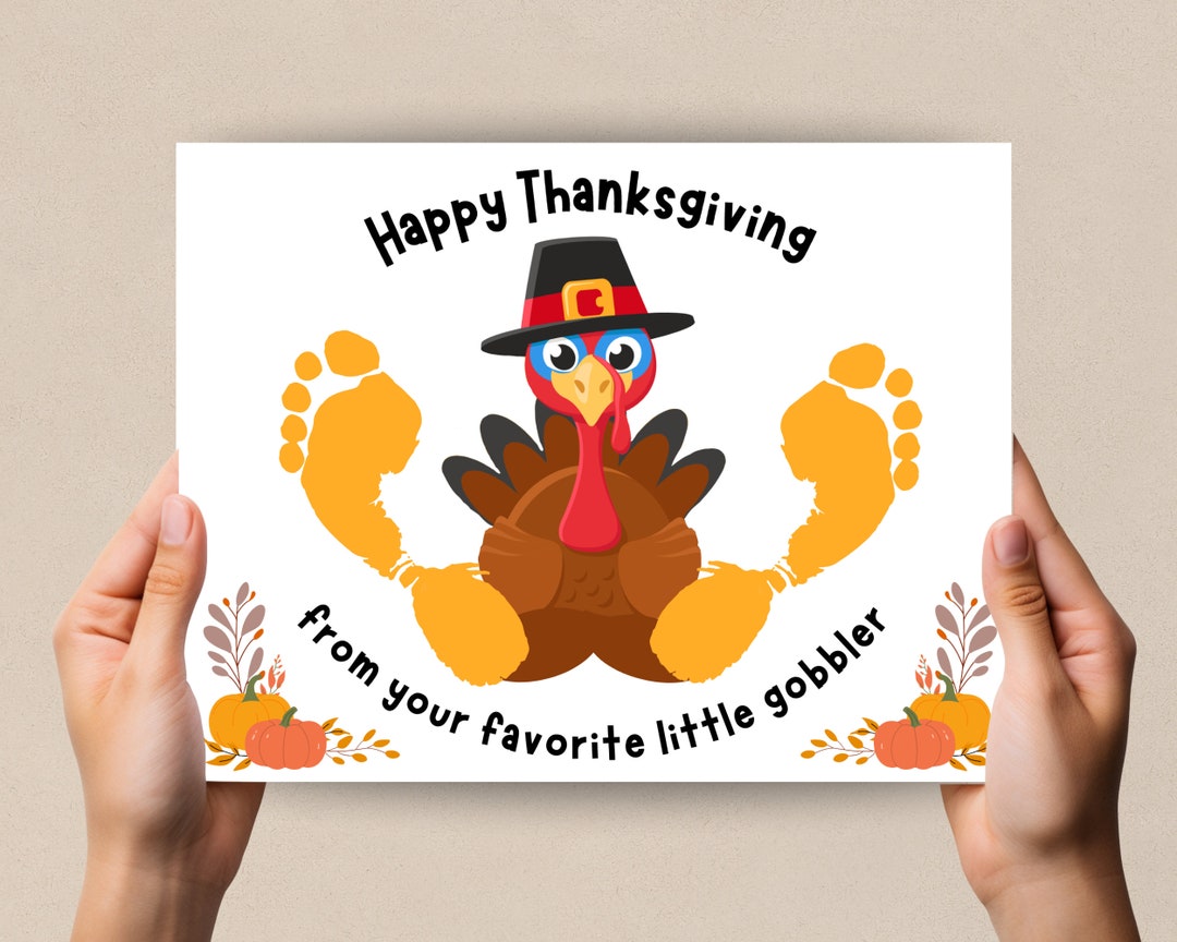 Thanksgiving Handprint Craft, Preschool Activity Baby Toddler ...