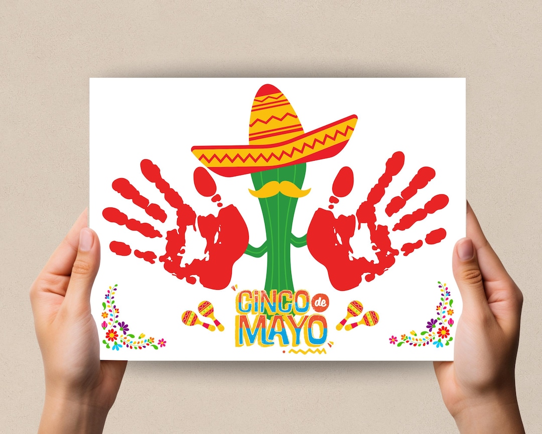 Cinco De Mayo Handprint Craft, Handprint Art, Handprint Keepsake, DIY ...