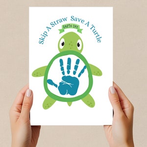 Earth Day Handprint Art, Handprint Earth Day Craft, Earth Day Keepsake ...