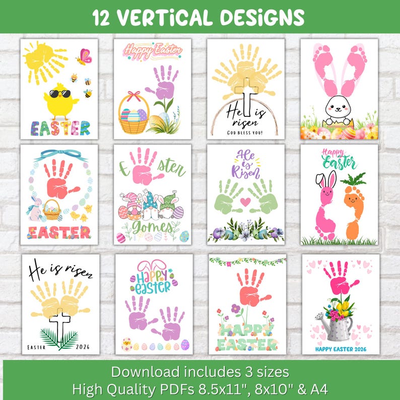 Easter Handprint Craft, Easter Handprint Art, Printable Activity ...