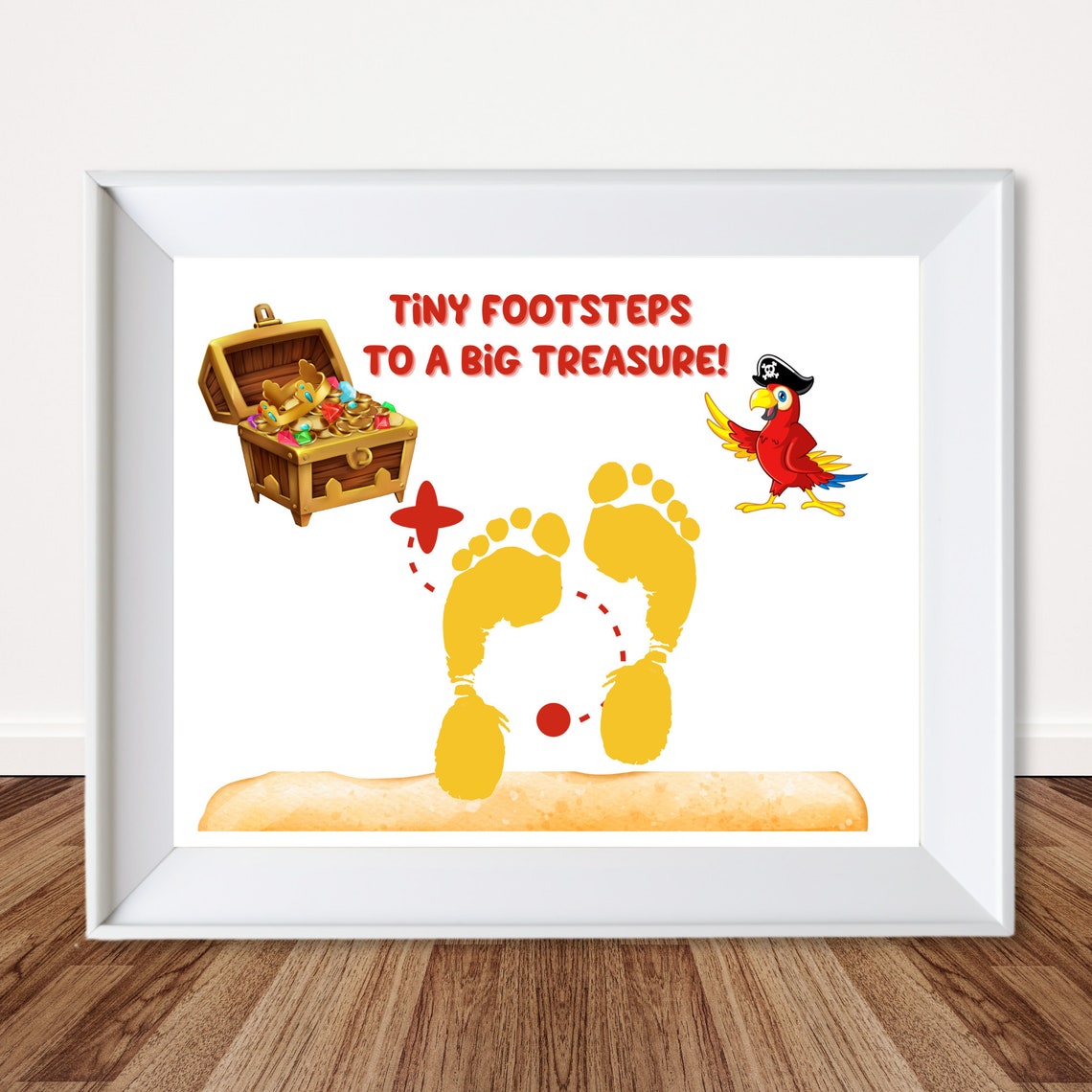 Pirate Handprint Art, Treasure Handprint Craft for Babies, Toddlers ...