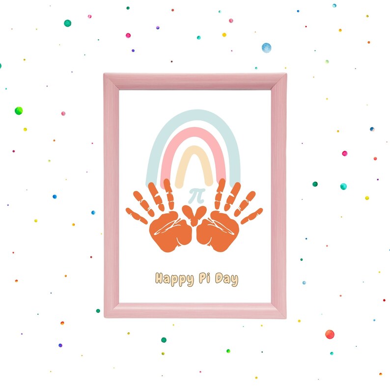 Pi Day Handprint Art, Handprint Craft, Activity for Kids, Toddlers in ...