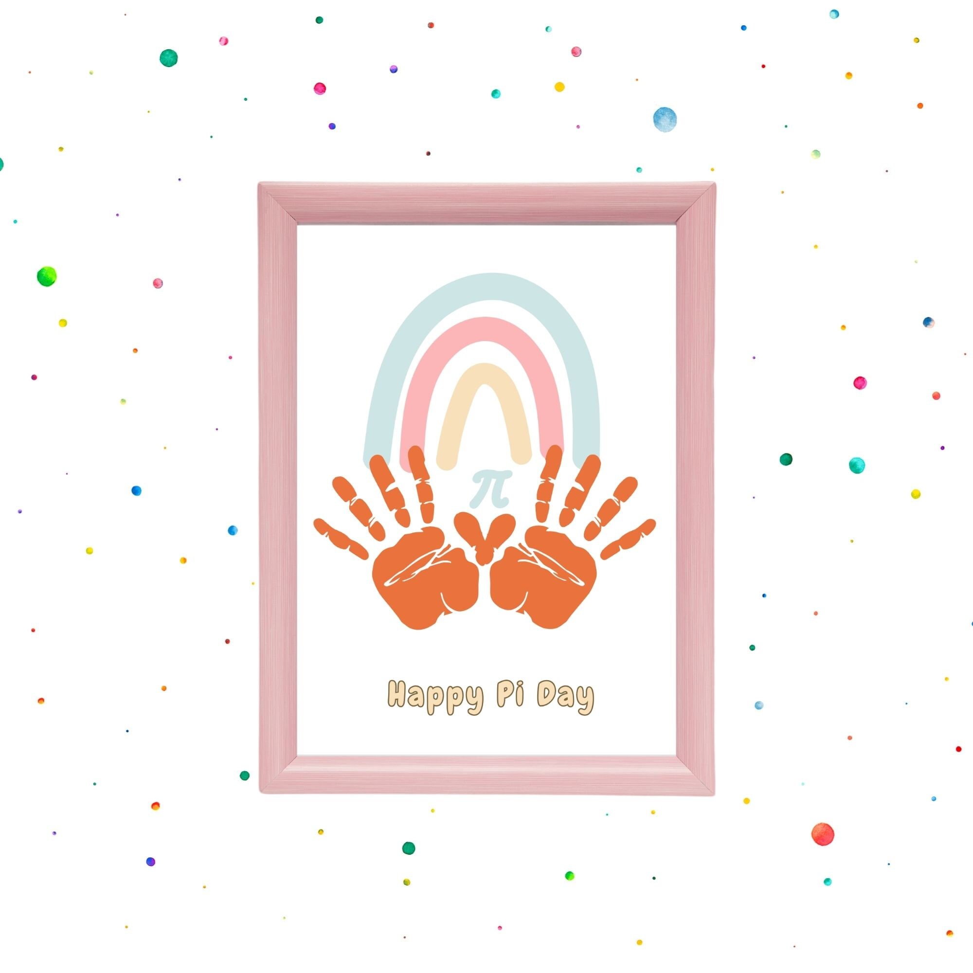 Pi Day Handprint Art, Handprint Craft, Activity for Kids, Toddlers in ...
